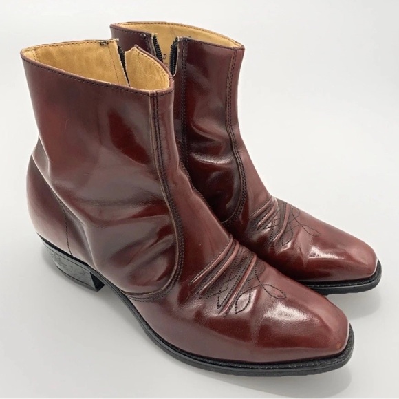 Sears | Shoes | Vintage 6s Sears Roebucks Leather Cowboy Western Ankle ...